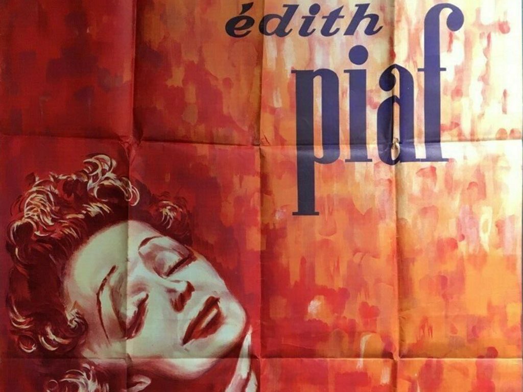 Edith Piaf Affiche ancienne Vintage poster Paris France Columbia ...