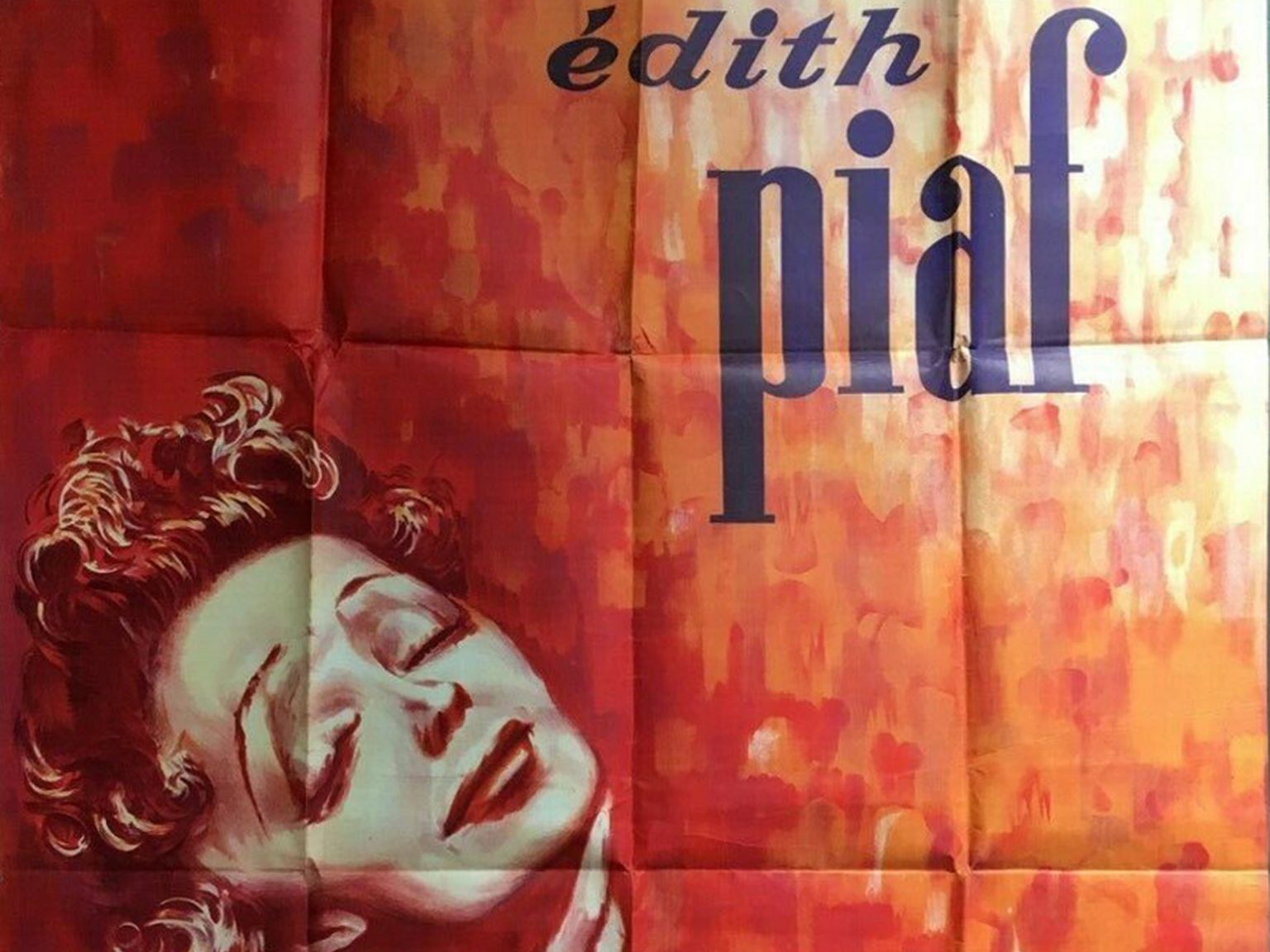 Edith Piaf Affiche ancienne Vintage poster Paris France Columbia ...