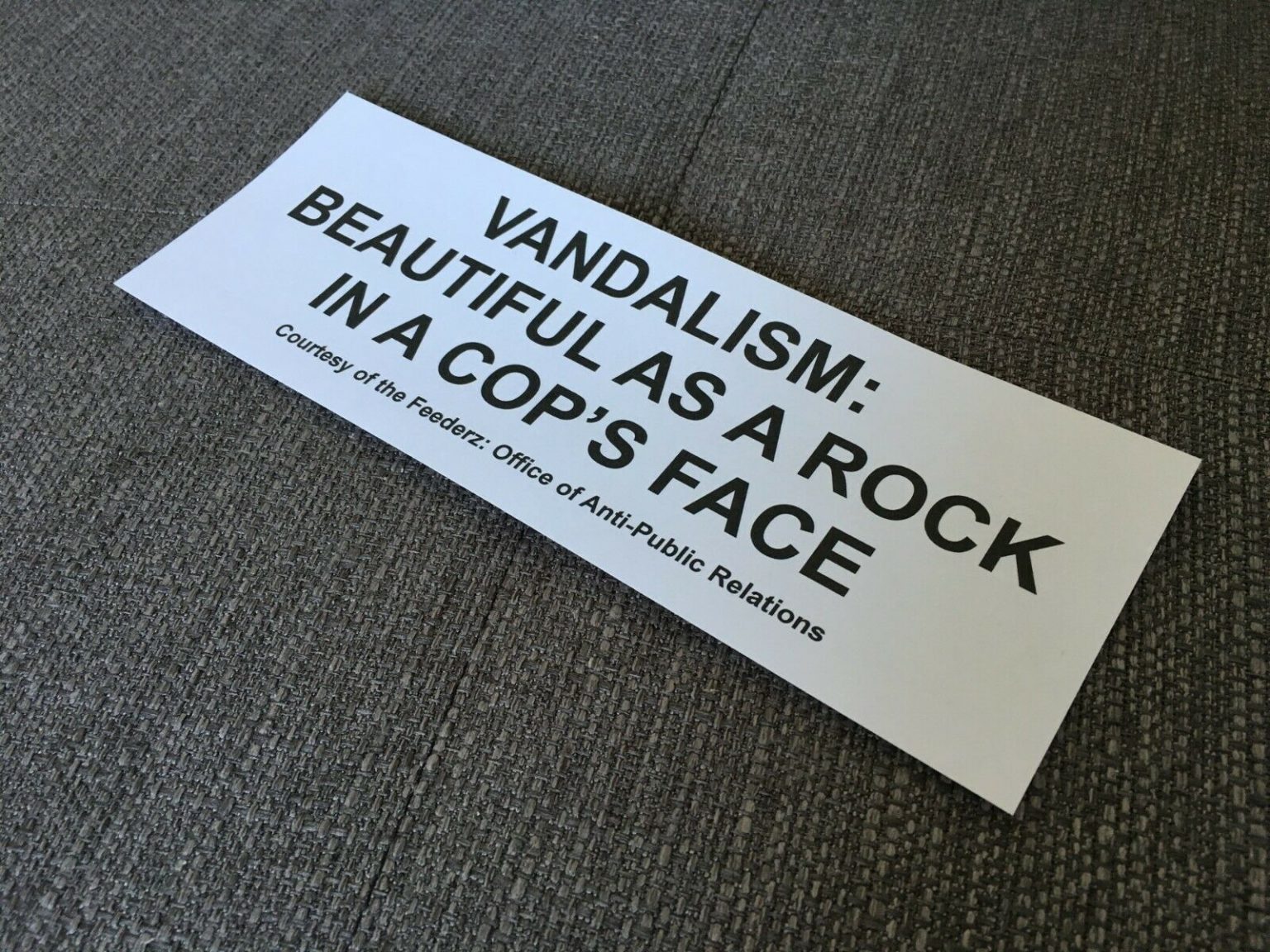 *Kurt Cobain VANDALISM guitar Sticker Beautiful as a rock in a cop's ...