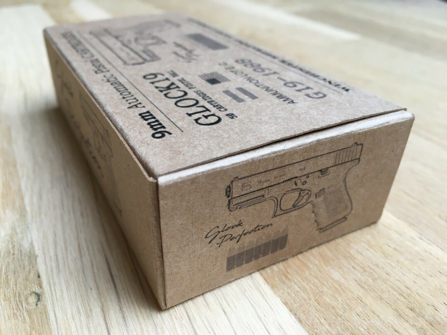 Empty ammo box GLOCK 19 gen4 50 cartridges 9mm 9x19 Glock Perfection ...