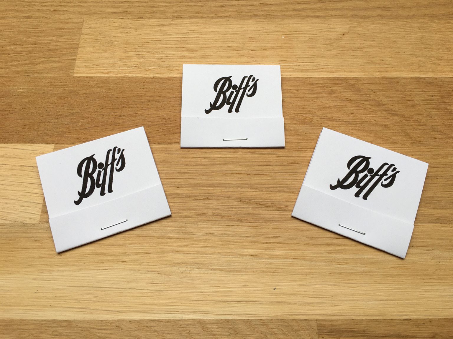 BTTF Biff's Matchbook Set x3 Movie Props Back to The Future II Retour ...