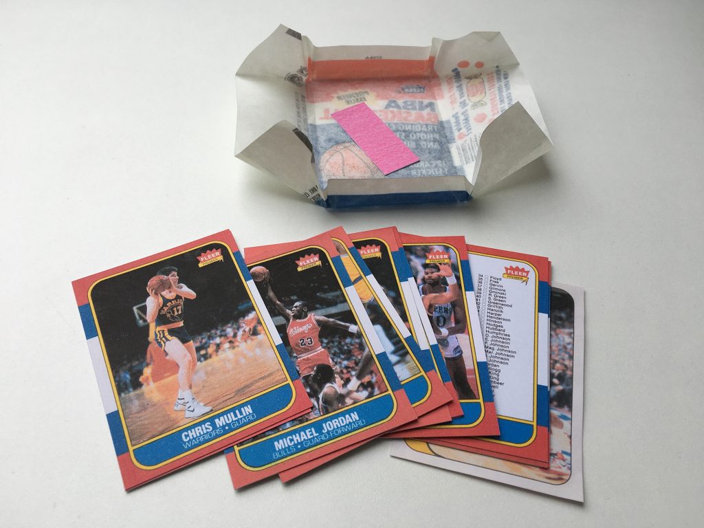 FLEER Card "wax" PACK Hand made Replica Premier cards NBA 1986 ...