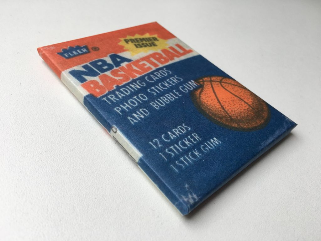 FLEER Card "wax" PACK Hand made Replica Premier cards NBA 1986 ...