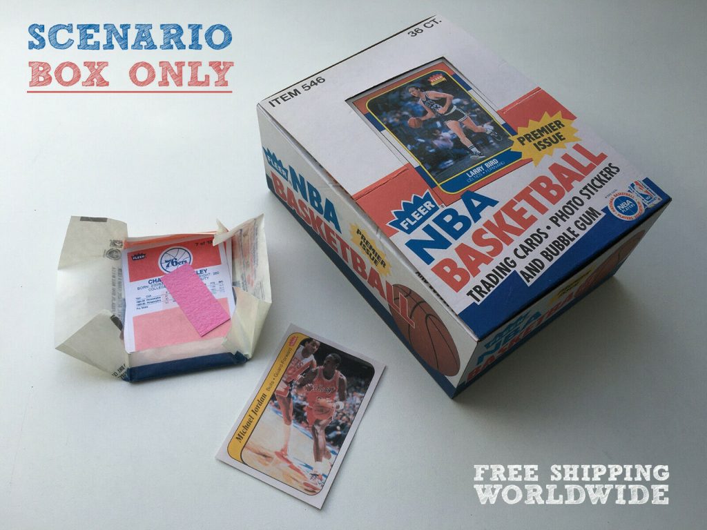 NBA 1986 Fleer Box REPLICA Hand made Larry Bird Michael Jordan Premier ...