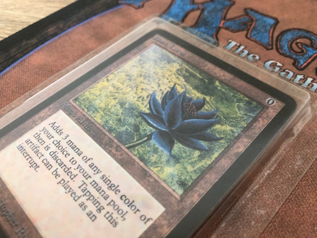 Magic the Gathering Black Lotus Card Replica Mono Artifact Alpha 1993 ...