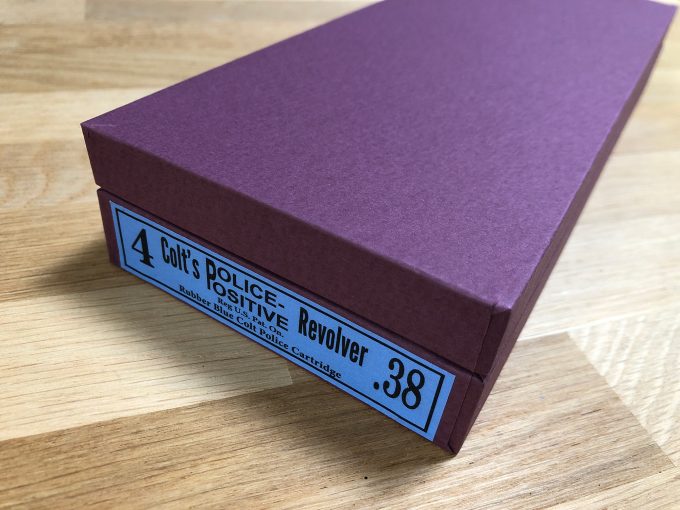 BOX for Colt .38 Police Positive Revolver 4" barrel 38 S&W caliber with ...