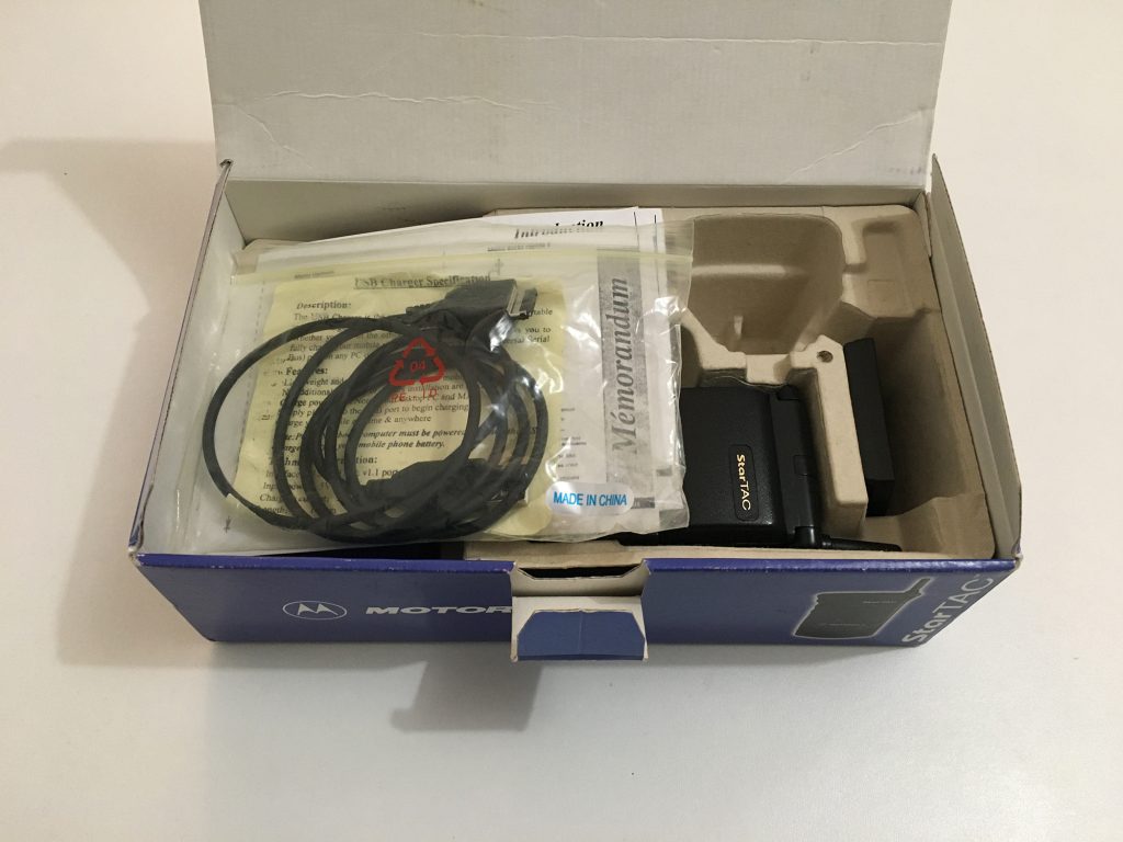 StarTAC 130 Motorola Original box Matching Numbers new Battery USB Sim ...