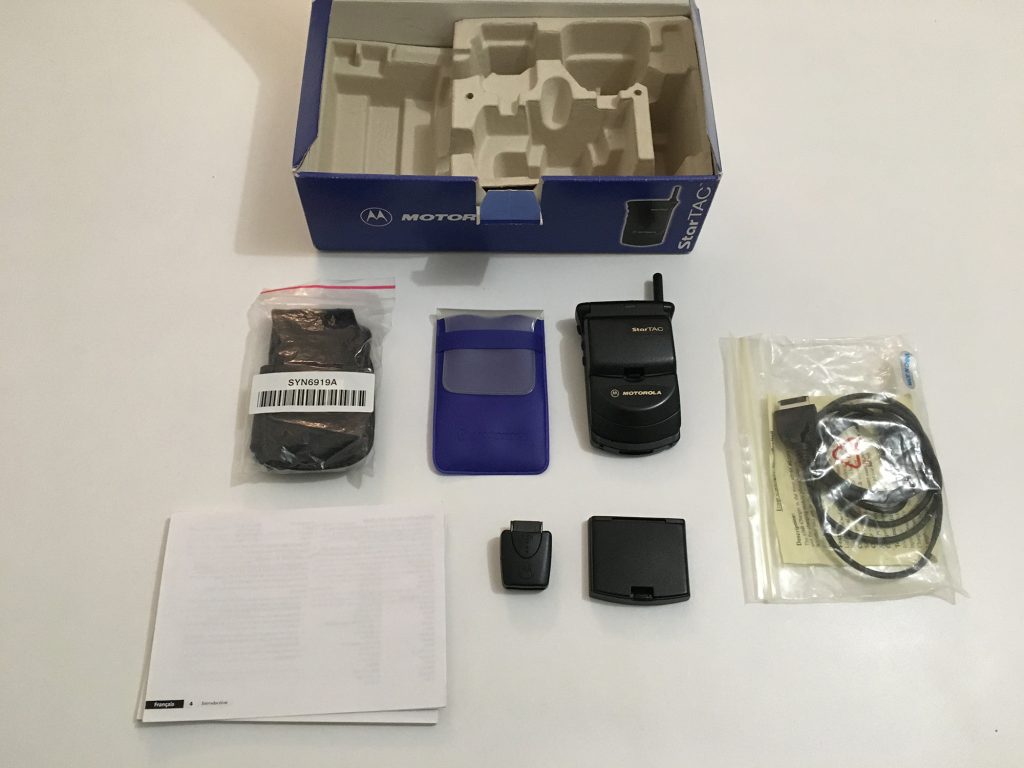 SOLD AS IS StarTAC 130 Motorola Original box Matching Numbers new ...