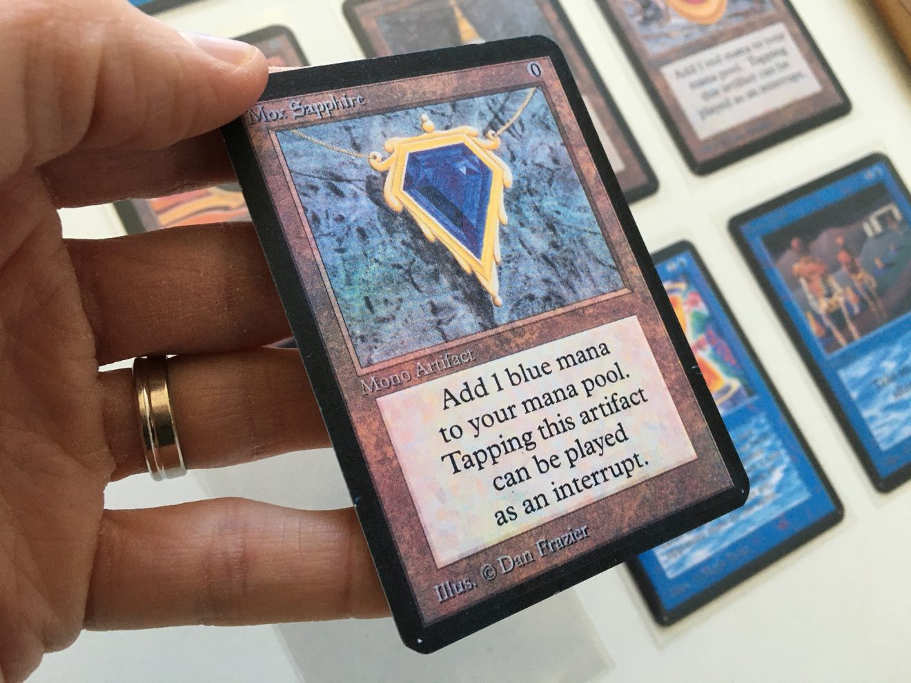 Magic the Gathering Power Nine P9 Black Lotus Alpha Card Replica ...