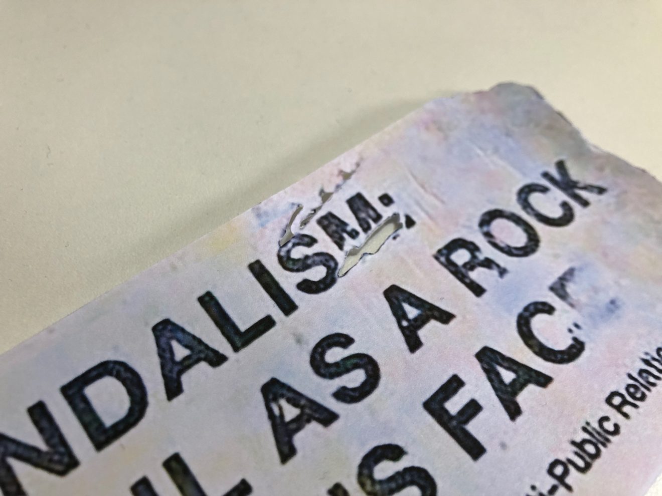 Kurt Cobain VANDALISM guitar Sticker Beautiful as a rock in a cop's ...