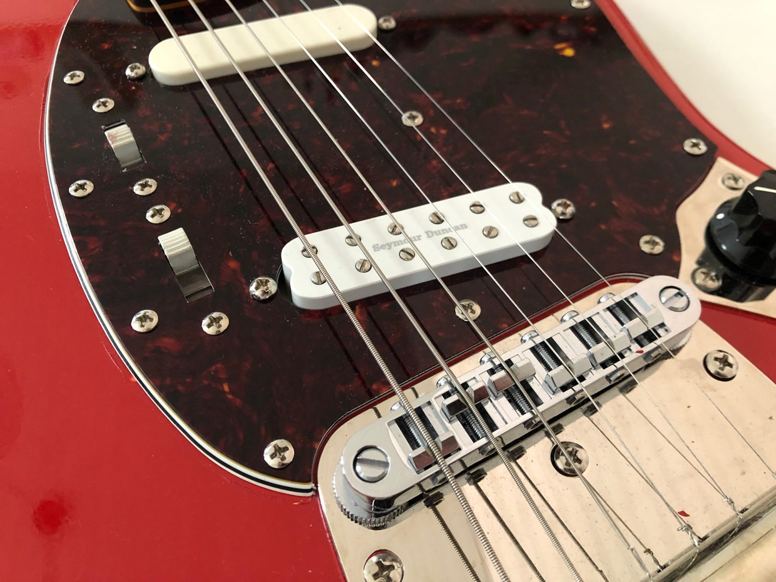 6.2/ Kurt Cobain Roseland Ballroom Red Mustang edition relic Nirvana Guitar - khristore