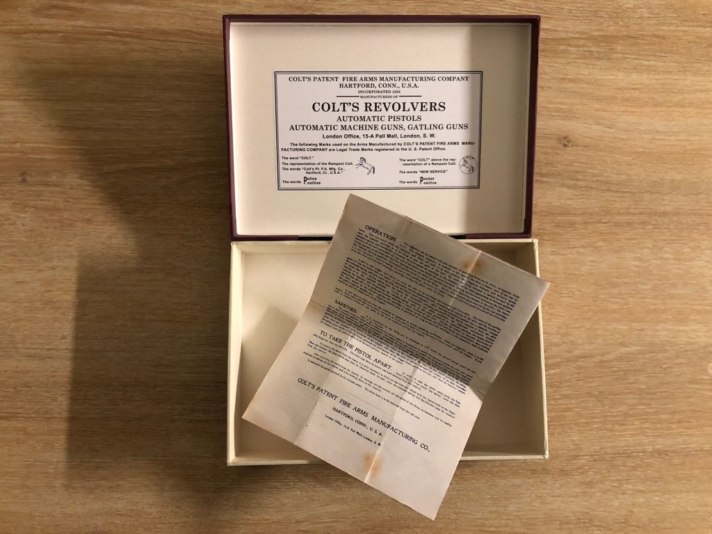 BOX for Colt 1905 .45 Automatic Colt Pistol hand made replica storage ...