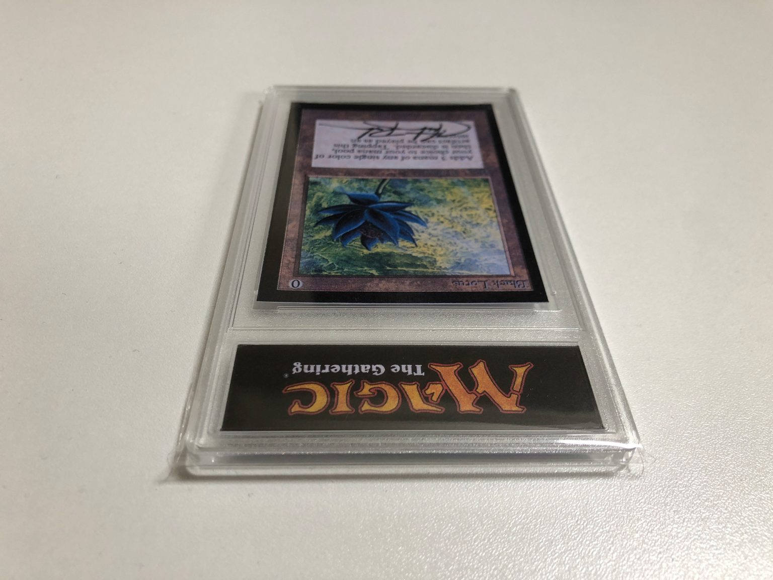 Magic the Gathering Black Lotus Christopher Rush signed Card Replica ...