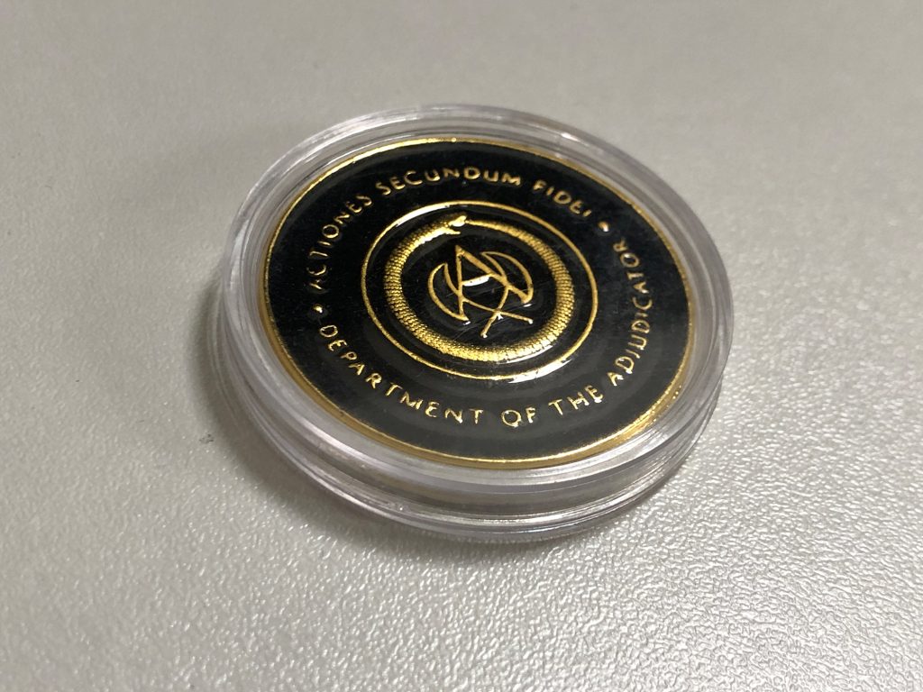 John Wick 1X Adjudicator Coin Pièce Or Continental Hotel High quality ...