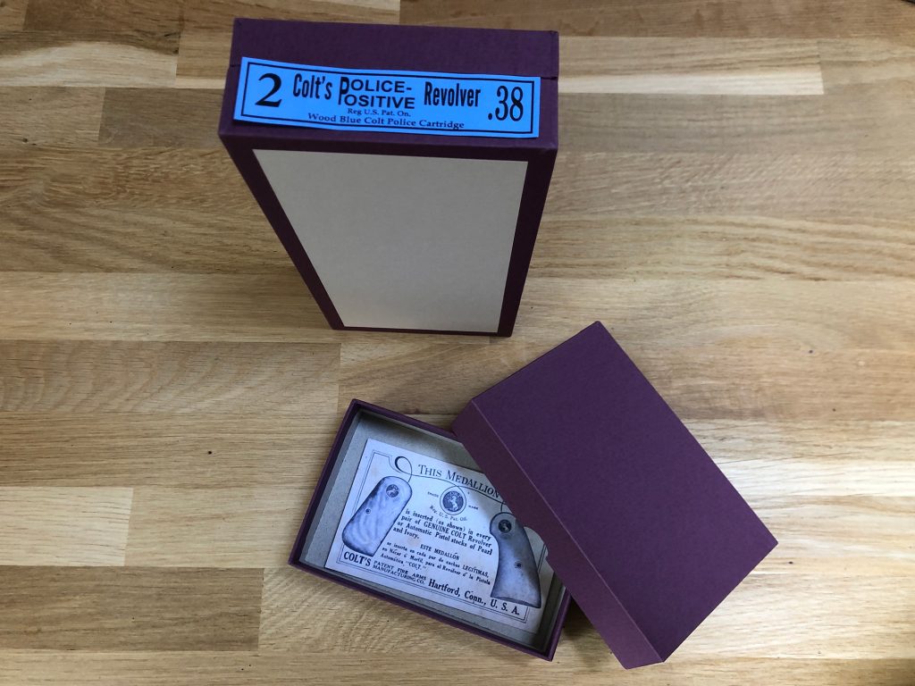BOX for Colt .38 Police Positive Revolver 2" barrel + Colt Tiny box ...
