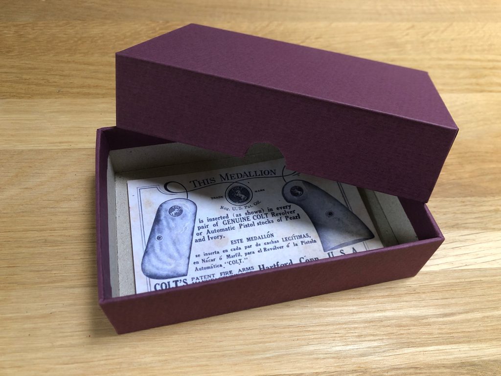 BOX for Colt .38 Police Positive Revolver 2" barrel + Colt Tiny box ...