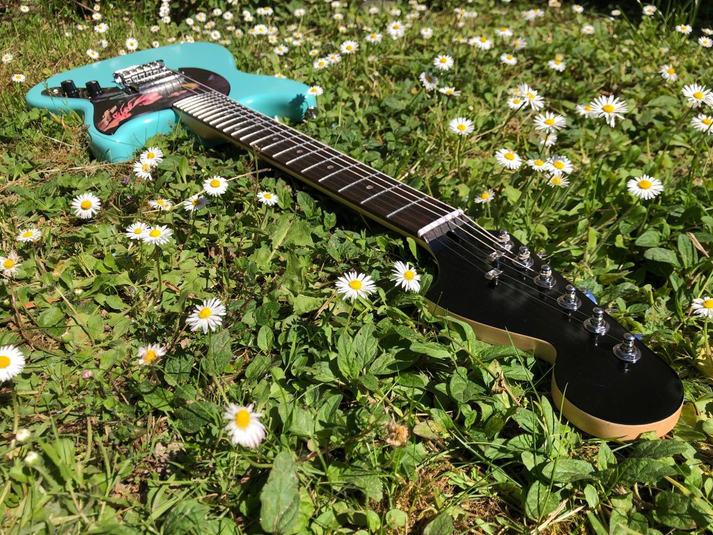 Kurt Cobain “Jesus, Greco" Mustang pickguard Green Nirvana Guitar ...
