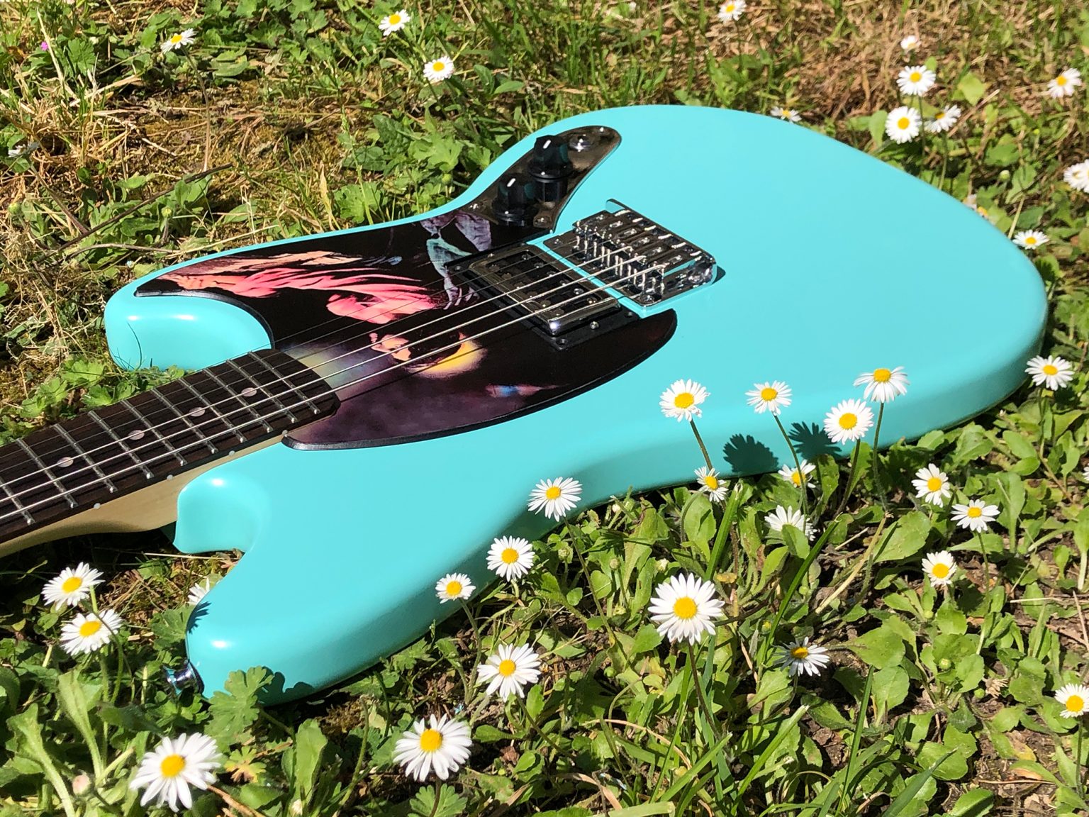 Kurt Cobain “Jesus, Greco" Mustang pickguard Green Nirvana Guitar ...