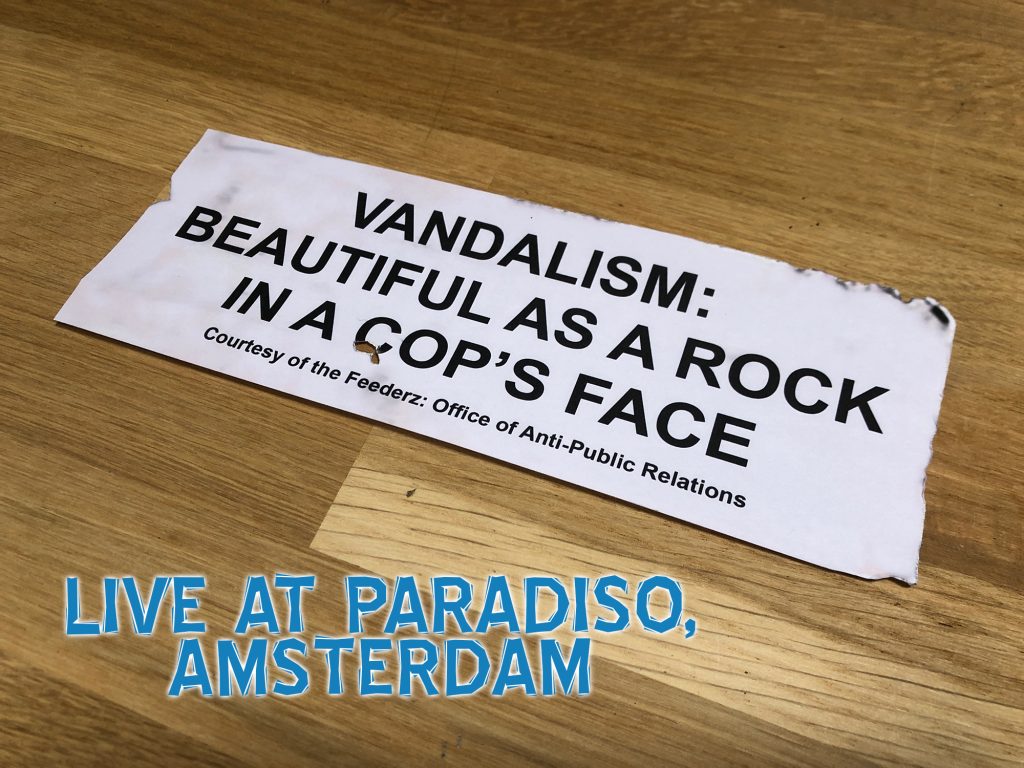 Kurt Cobain VANDALISM Strat guitar Sticker Live at PARADISO Beautiful ...